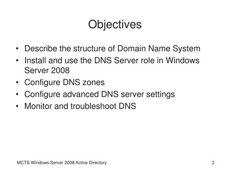 Ppt Mcts Guide To Configuring Microsoft Windows Server 2008 Active