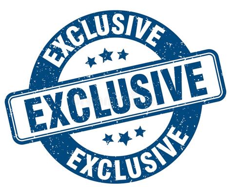 Exclusive Stamp Exclusive Label Round Grunge Sign Stock Vector Exclusive Stamp Exclusive Label Round Grunge Sign Stock Vector