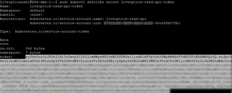 Live Optics Kubernetes Create A Service Account With Kubectl Dell