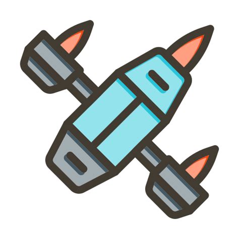 Space Interceptor Generic Color Lineal Color Icon