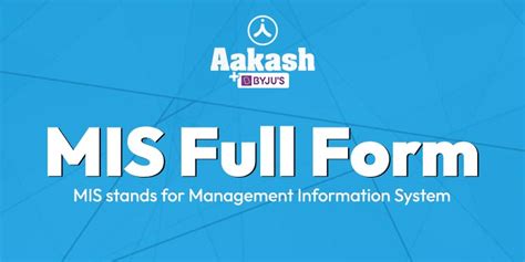 Mis Full Form Mis Stands For Management Information System