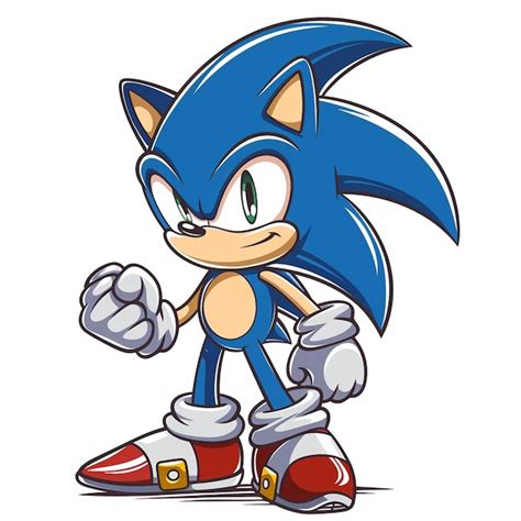 8000 Sonic Drawing White Background Pictures