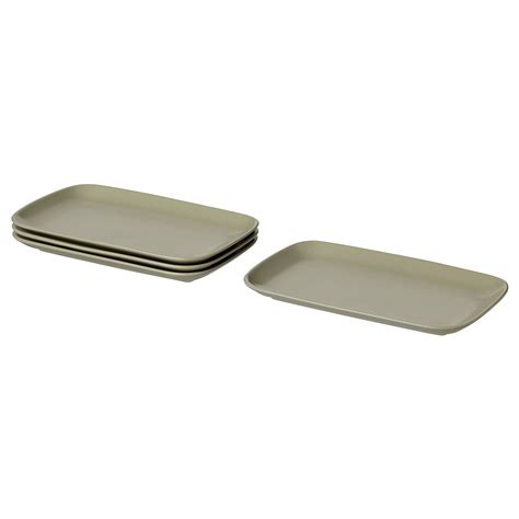 Fargklar Matt Green 30x18 Cm Plate Set 10478195 Ikea