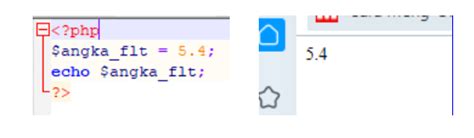 Tipe Data Float Pada Php