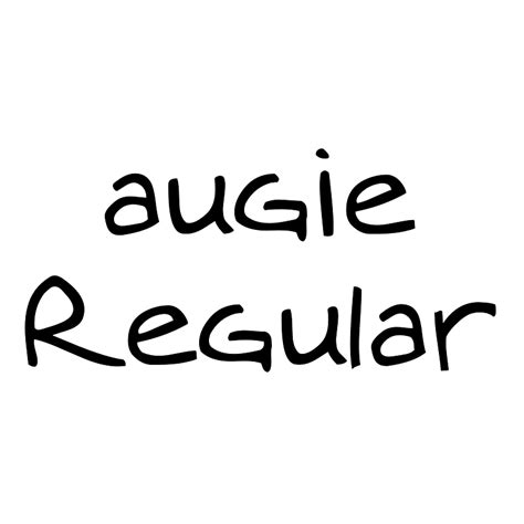 Augie Regular Free Fonts On