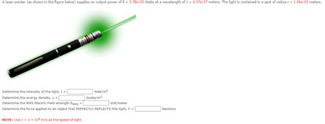 Solved Determine The Intensity Of The Light Chegg