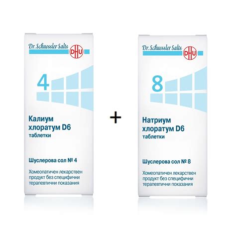 Шуслерови соли Комбинация при хипертония 4 и 8 2x80 броя