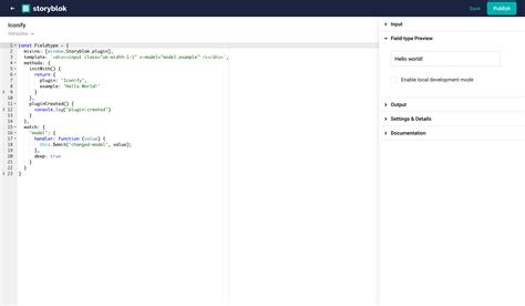 Use Iconify Custom Fieldtype Storyblok