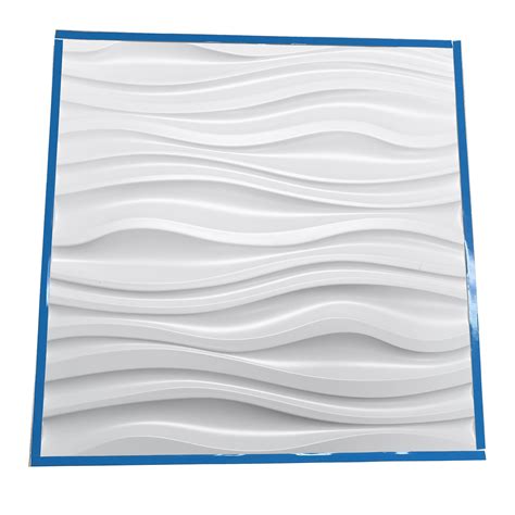 Wave Pattern Premium Pvc 3d Wall Or Ceiling Tile Panel 197 X 197