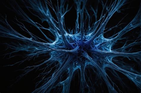 premium photo abstract neural network