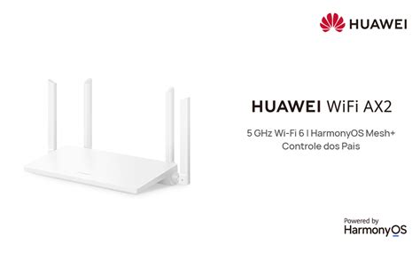 Roteador Huawei Wifi 6 AX2 AX1500 4 Antenas Ws7001-40 Branco | Amazon ...