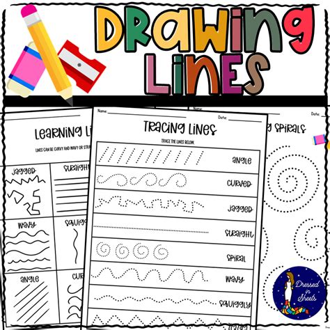 Types Of Lines Posters And Drawing Line Practice Made By Teachers