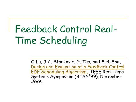ppt feedback control real time scheduling powerpoint presentation