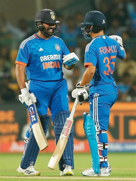 Ind Vs Afg 3rd T20i Rohit Sharma Rinku Singh Records Highest