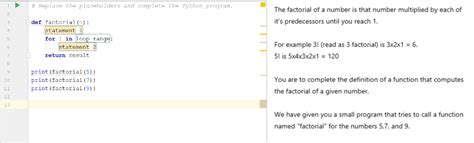 Solved Replace The Placeholders And Complete The Python