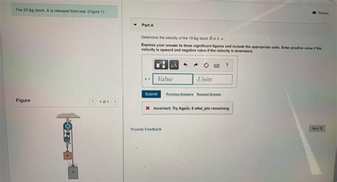 Solved The Kg Block A Is Released From Rest Figure Chegg Com