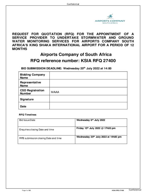 Fillable Online Request For Bids Rfb Stormwater Quality Monitoring