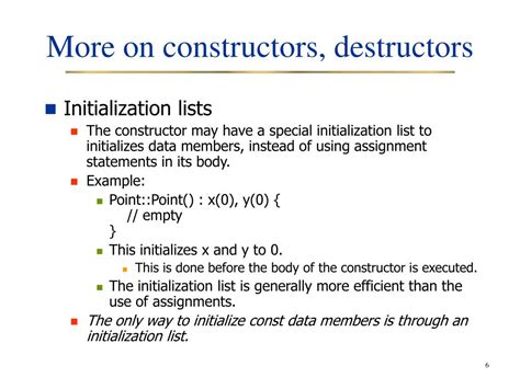 Ppt More On Constructors Destructors Powerpoint Presentation Free Download Id2330