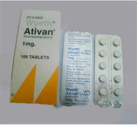 Lorazepam Ativan Tablet At Best Price In Hyderabad By Enal Drugs Private Limited Id 2849902069691