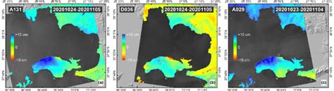 Los Ground Displacements Derived By Interferometric Processing Of Download Scientific Diagram