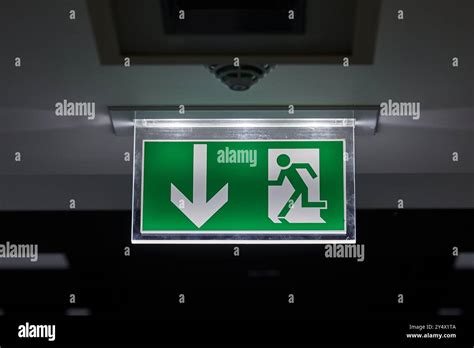Emergency Exit Sign Stock Photo Alamy