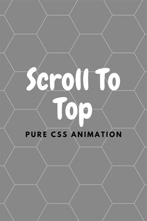 Scroll To Top Button Using Only Html And Css Ropa Casual De Hombre