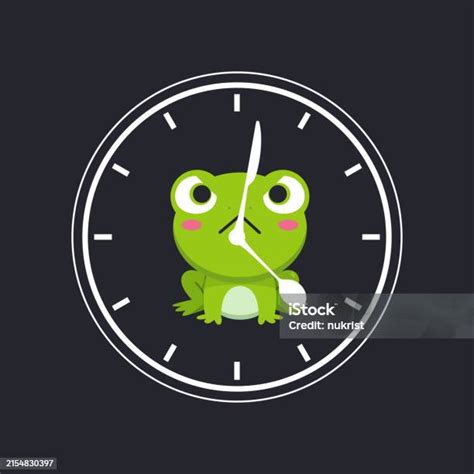칼과 숟가락을 표시기로 사용하는 벽시계의 개구리 이미지 벡터 일러스트 0명에 대한 스톡 벡터 아트 및 기타 이미지 0명 Health 개구리 Istock