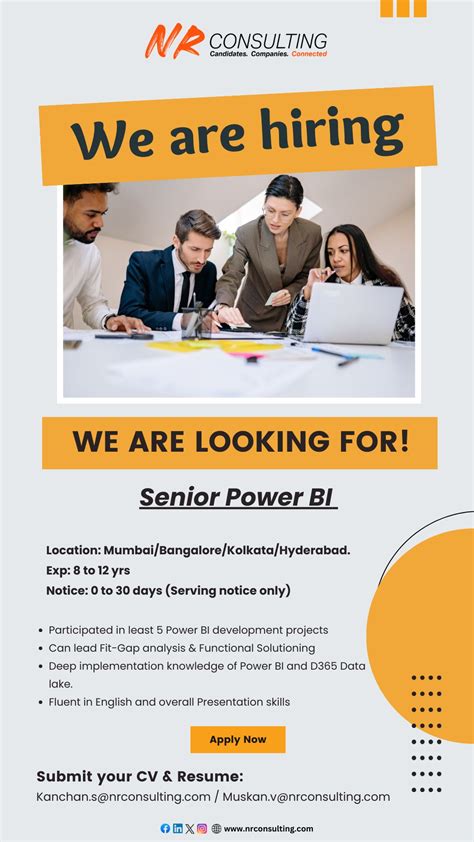 Nr Consulting On Linkedin Hiring Powerbi Jobopportunity Mumbaijobs