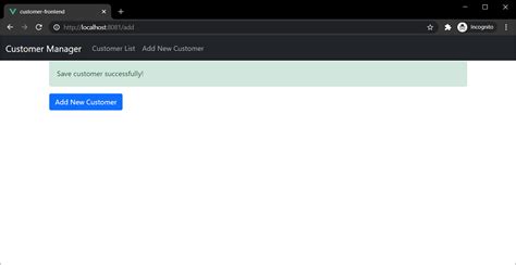 spring boot restful api and vue js frontend