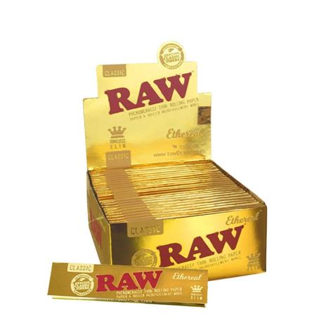 Raw Kingsize Classic Ethereal Phenomenally Thin Rolling Papers Smoke