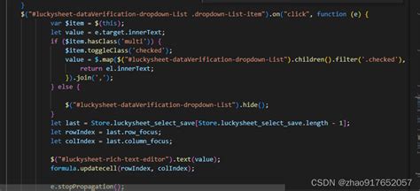 Luckysheet的bug问题五：excel中点击下拉选择框无效问题lucksheet下拉框 Csdn博客