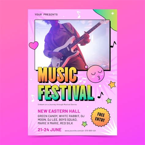 Premium Vector Gradient Event Poster Template