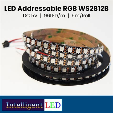 Jual LED Addressable WS2812B RGB 96LEDs Meter 5V PCB 10mm Shopee Indonesia
