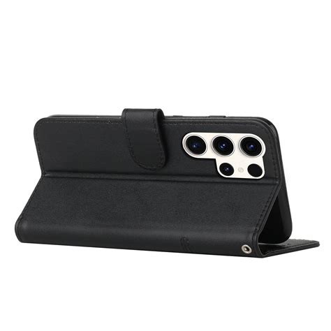 Forsamsung Galaxy S Ultra Stitching Calf Texture Buckle Leather Phone Case Black Alexnld Com