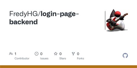 Github Fredyhg Login Page Backend