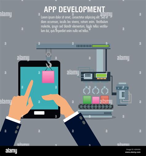 app development technology design stock vector image and art alamy