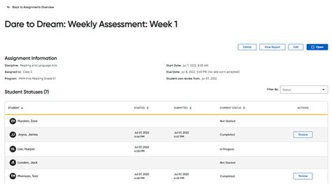 Manage Assignments
