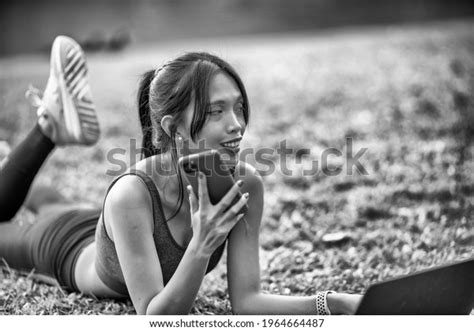 Beautiful Asian Girl Lying Down On Stock Photo Shutterstock