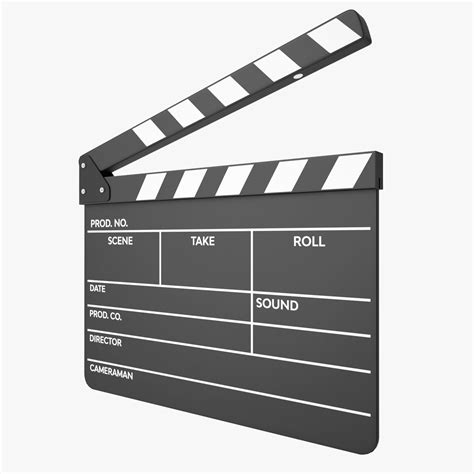 Clapper Board 3d Cgtrader