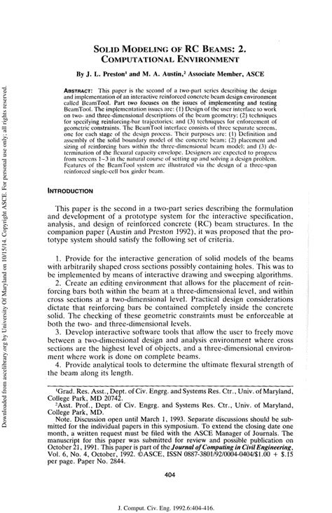 Pdf Solid Modeling Of Rc Beams 2 Computational Environment