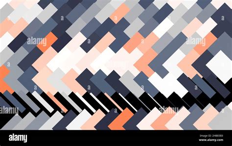 Colorful Abstract Diagonal Square Mosaic Background Seamless Loop Abstract Cells Moving In