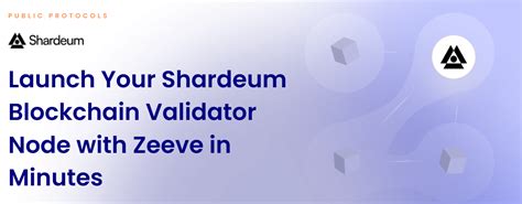 Shardeum Validator Node Launch Shardeum Chain Nodes With Zeeve In Minutes