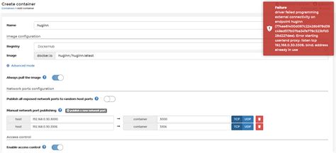 Error Invalid Port Specification Ternal · Issue 3769 · Portainerportainer