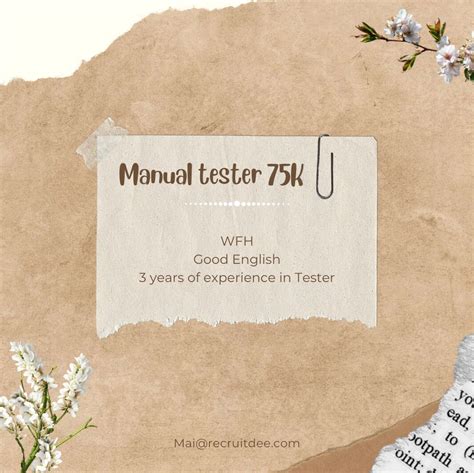 Phimonsiri Pitakpaosakul On Linkedin Software Tester Manual Up To