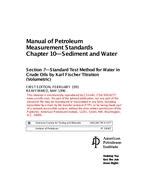 API MPMS Chapter 10 7 1991 Provide Digital Specification Standards