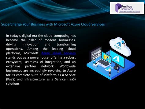 Ppt Supercharge Your Business With Microsoft Azure Cloud Services Powerpoint Presentation Id