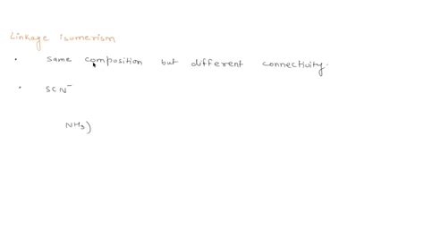 Solved Which Of The Following Ligands Forms Complexes That Are Examples Of Linkage Isomers