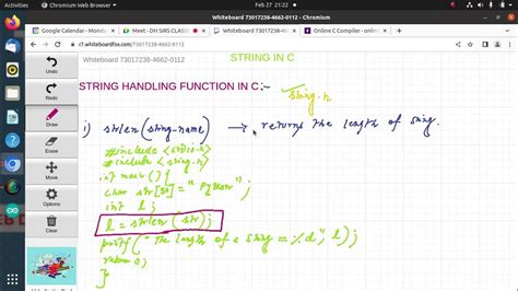 String Handling Function In C Youtube