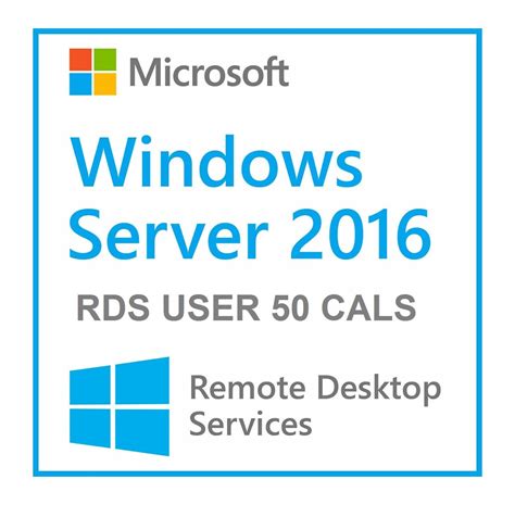 Rds Windows Server 2016 User Cals 50 Remote Desktop Services
