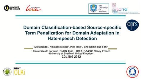 domain classification based source specific term penalization for